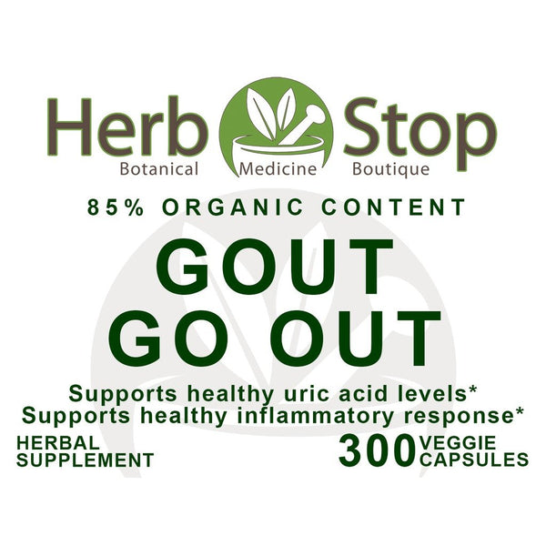 Gout-Go Out Capsules - Natural Support for Gout Relief | Herb Stop ...
