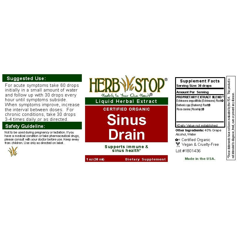 Sinus Drain Extract | Herb Stop - Arizona's Herbal Store